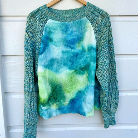 Anthropologie | Sweaters | Anthropologie Tie Dye Watercolor Sweater ...
